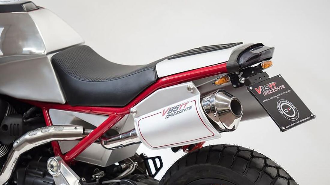 Officine RossoPuro’s custom Moto Guzzi V85TT - Adrenaline Culture of Speed