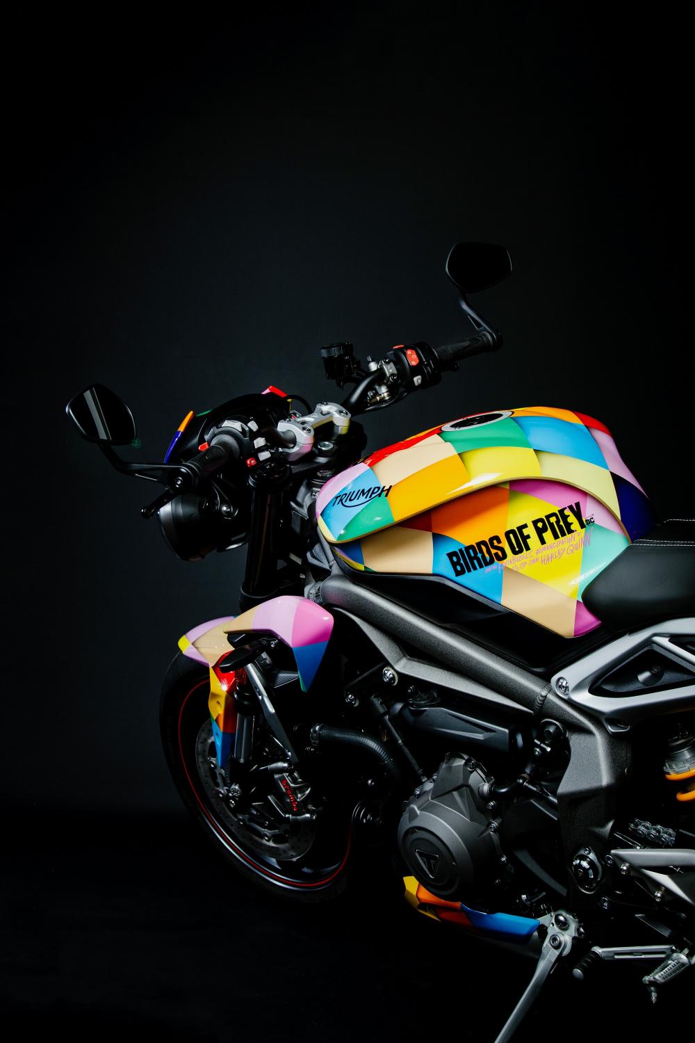 Triumph Street Triple RS special livery for Birds of Prey movie ...