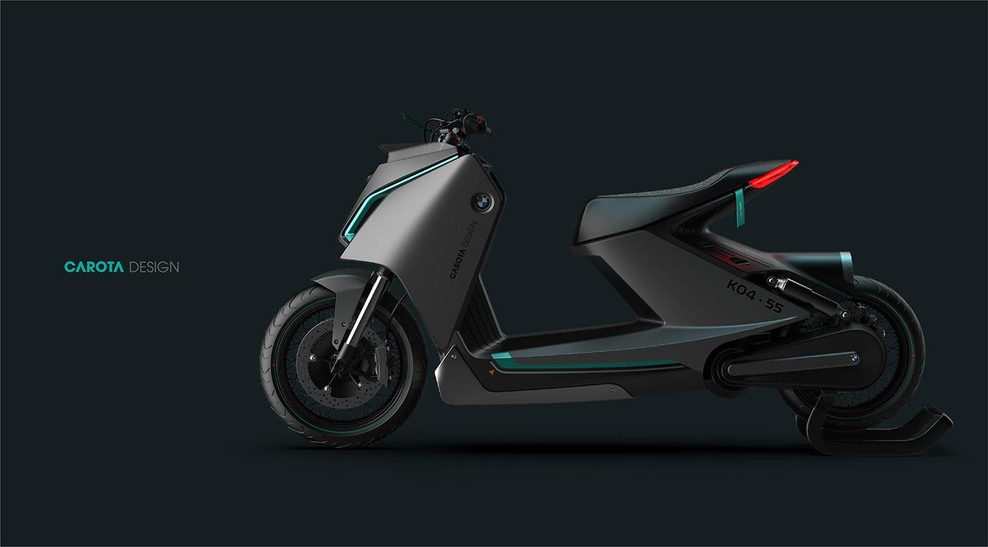 Carota Design brings the design of futuristic BMW scooter K04-55 ...