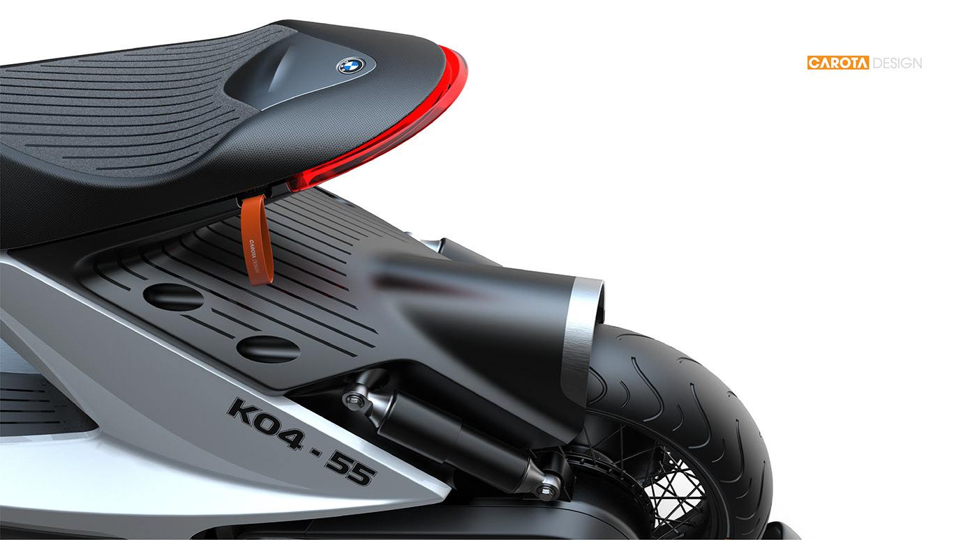 Carota Design brings the design of futuristic BMW scooter K04-55 ...