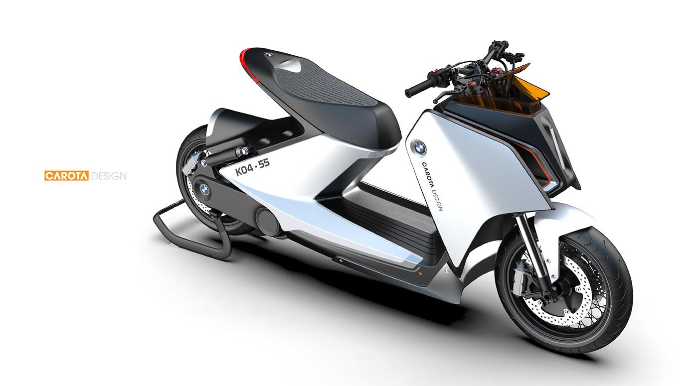 Carota Design brings the design of futuristic BMW scooter K04-55 ...