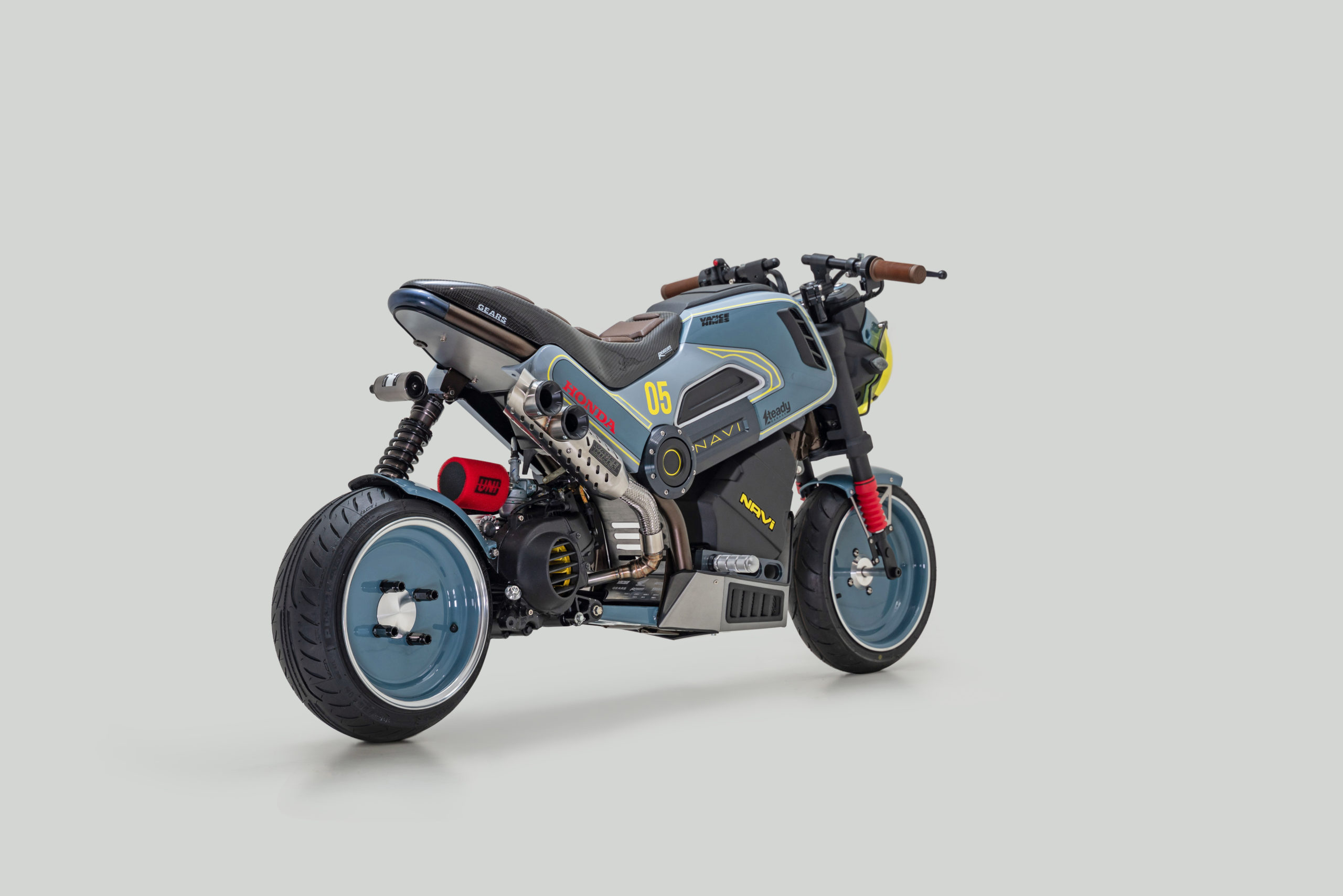 Honda partners reveal some custom Navi project bikes - Adrenaline ...