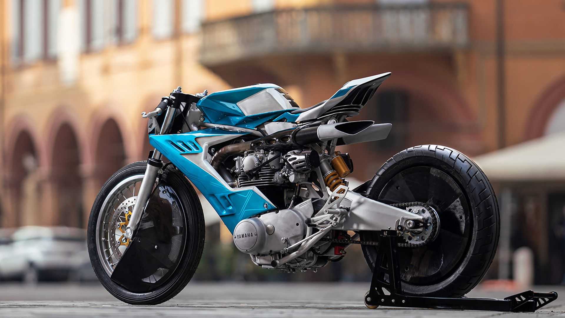 Ethereal custom Yamaha XS650 is the talk of the town.Etherea