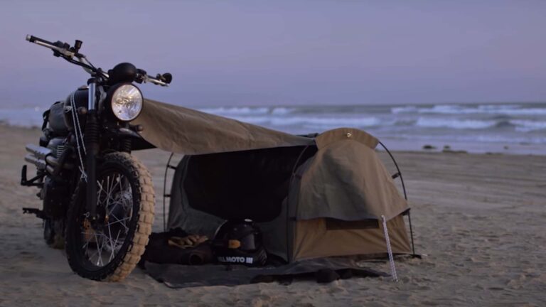 Wingman of the Road unveils new Goose Moto tent.Wingman of t