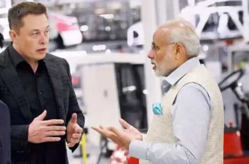 Musk-Modi meeting sparks hope for Tesla in India.Musk-Modi m